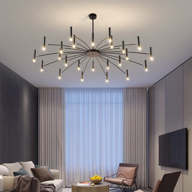 Contemporary Interior Lighting LED Chandelier Modern Ceiling Light Fix ...