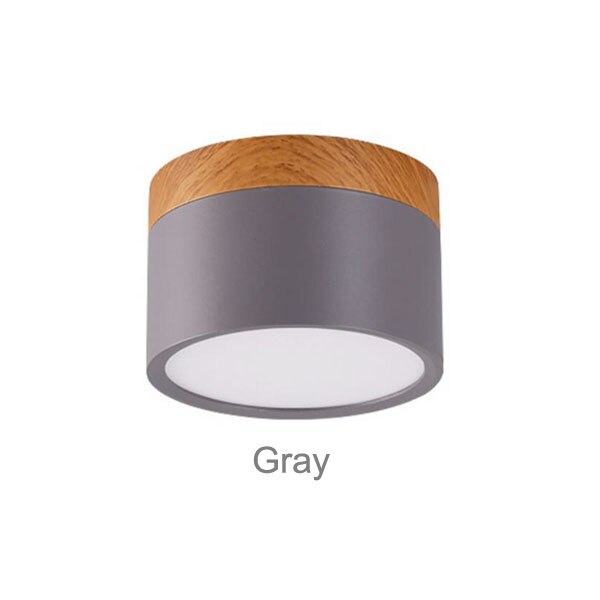 Modern Colorful Nordic LED Downlight Wood Matte Pastel Colors Ceiling ...