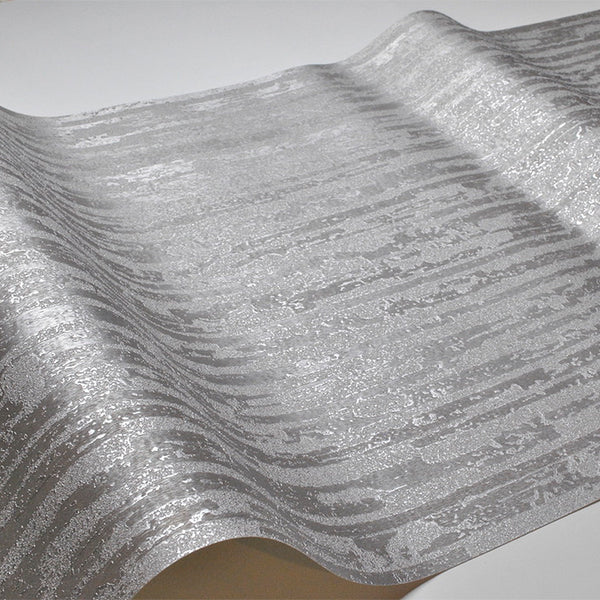 Modern Metallic Gray Silver Wallpaper Luxury Embossed Pattern Wall Cov ...