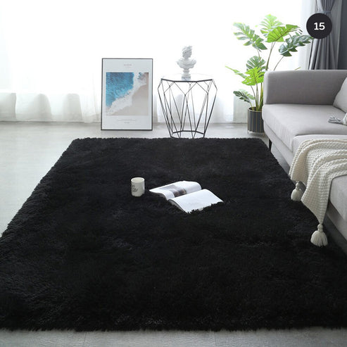 Large Soft Fluffy Deep Pile Carpet Rug For Lounge Living Room Bedroom ...