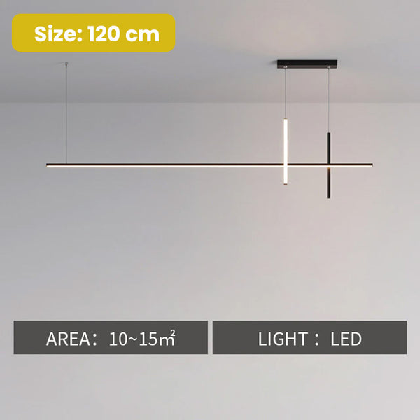 Modern Minimalist LED Striplight Horizontal Suspended Light Fitting Co ...