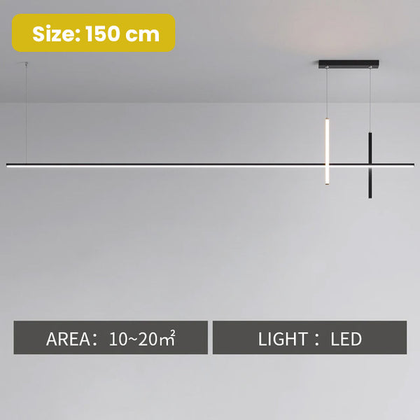 Modern Minimalist LED Striplight Horizontal Suspended Light Fitting Co ...