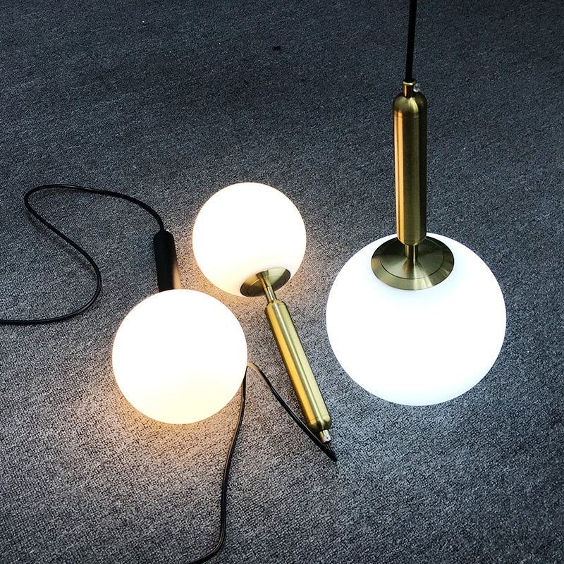 Luxury Glass Sphere Ball Pendant Light For Living Room Designer Hangin ...