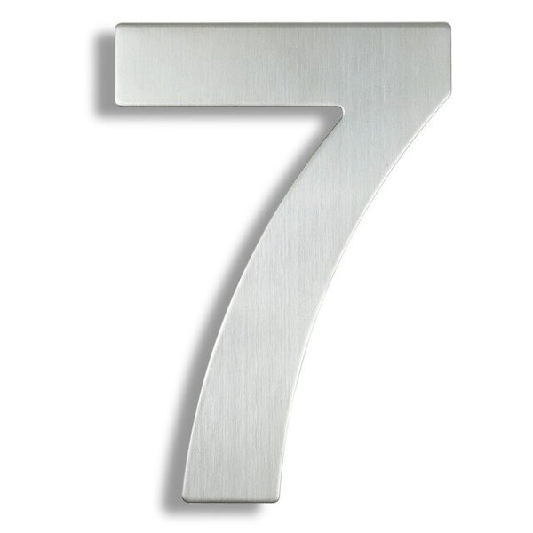Stainless Steel Executive House Numbers Big 15cm Silver Numbers For Fr ...